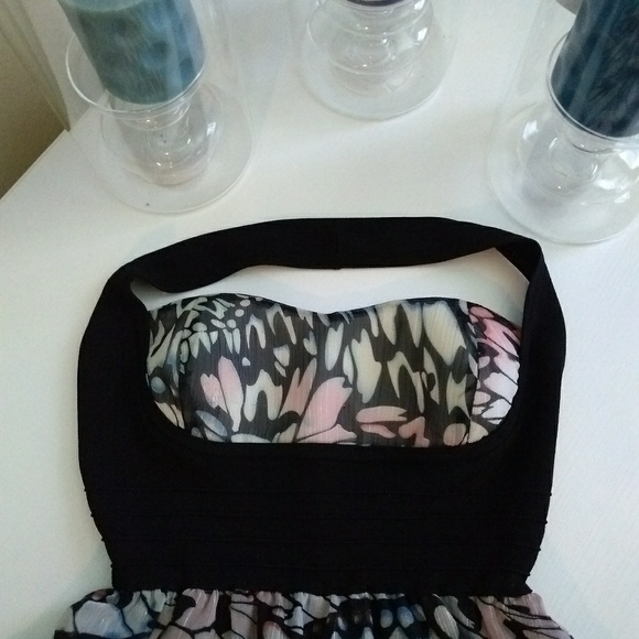 2B Bebe | Dresses | 2b Bebe Watercolor Print Fit Flare Dress | Poshmark